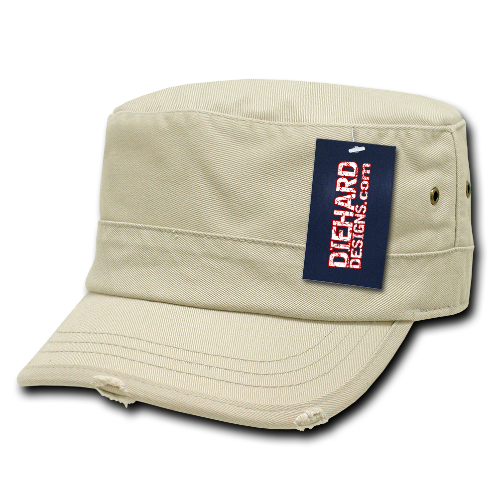 Vintage Flat Top Military Cap