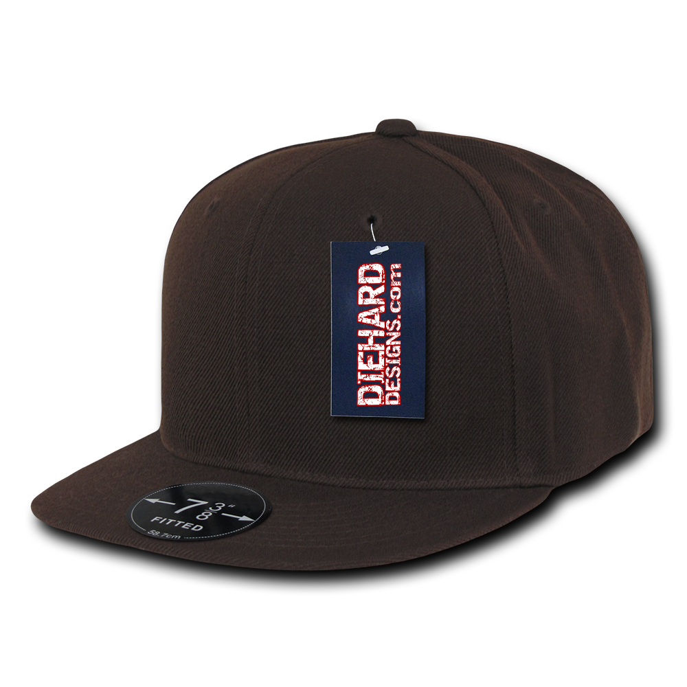 Retro Flat Bill Fitted Baseball Cap