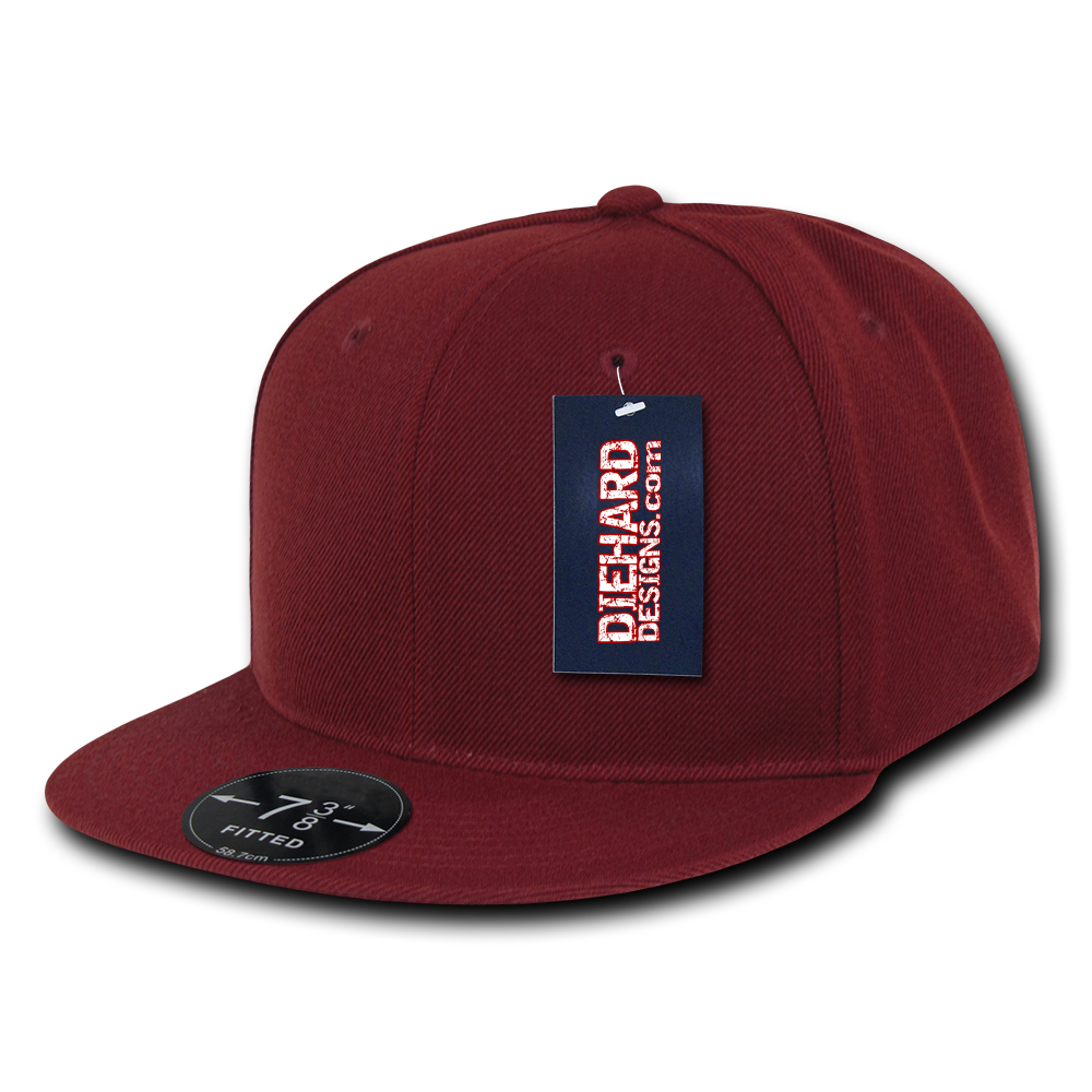 Retro Flat Bill Fitted Baseball Cap