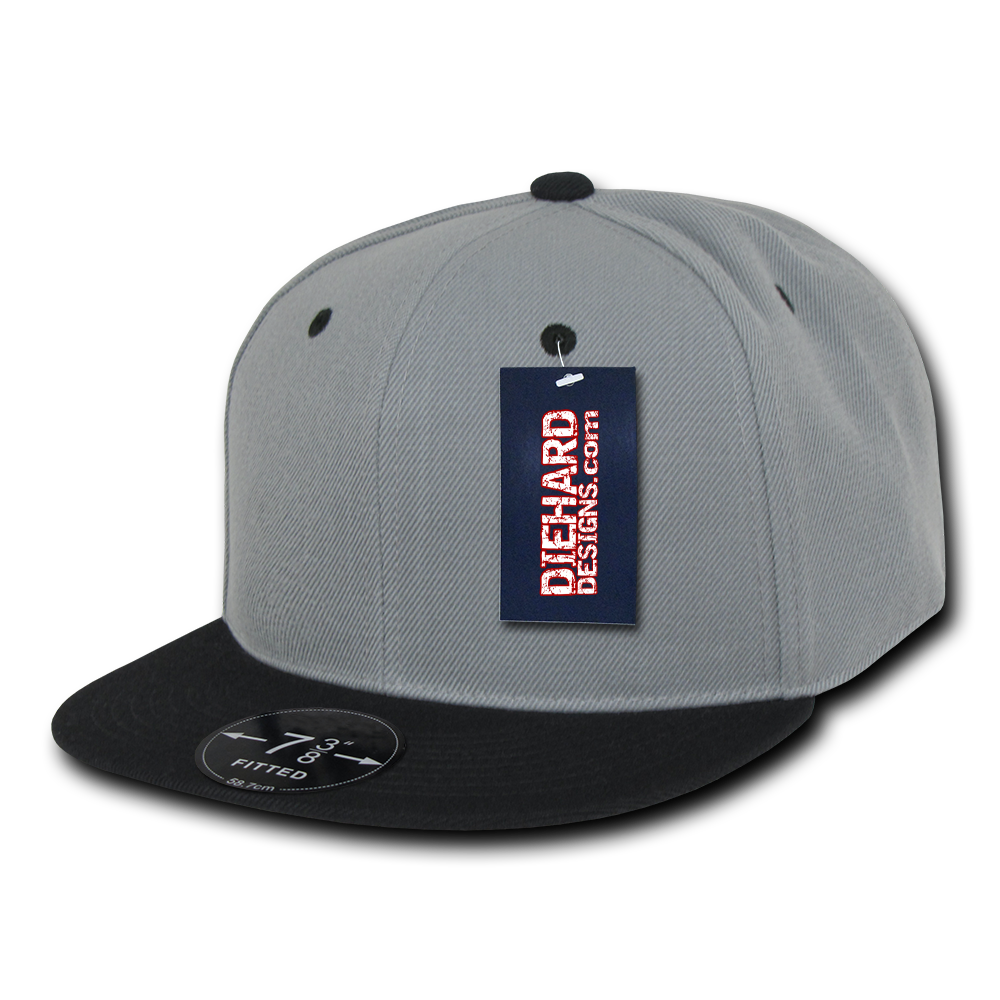 Retro Flat Bill Fitted Baseball Cap