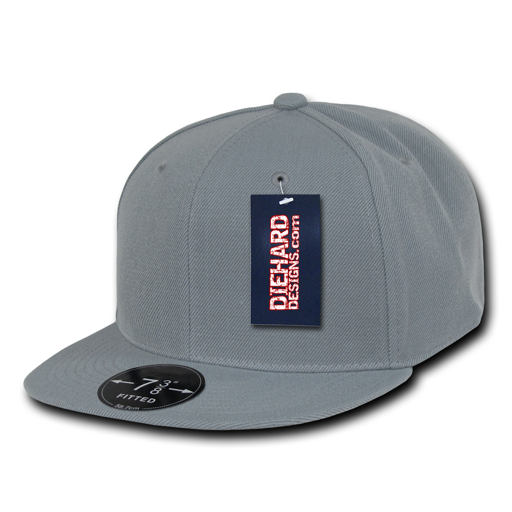 Retro Flat Bill Fitted Baseball Cap