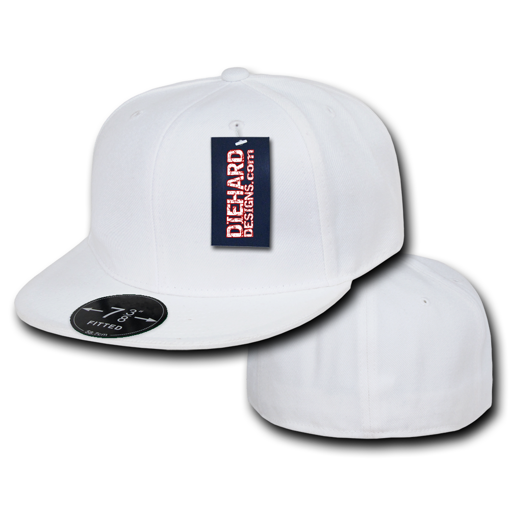 Retro Flat Bill Fitted Baseball Cap